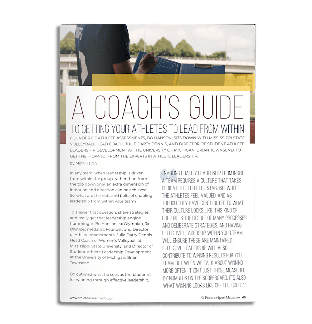 A Coach’s Guide to Getting your Athletes to Lead from Within | Athlete ...