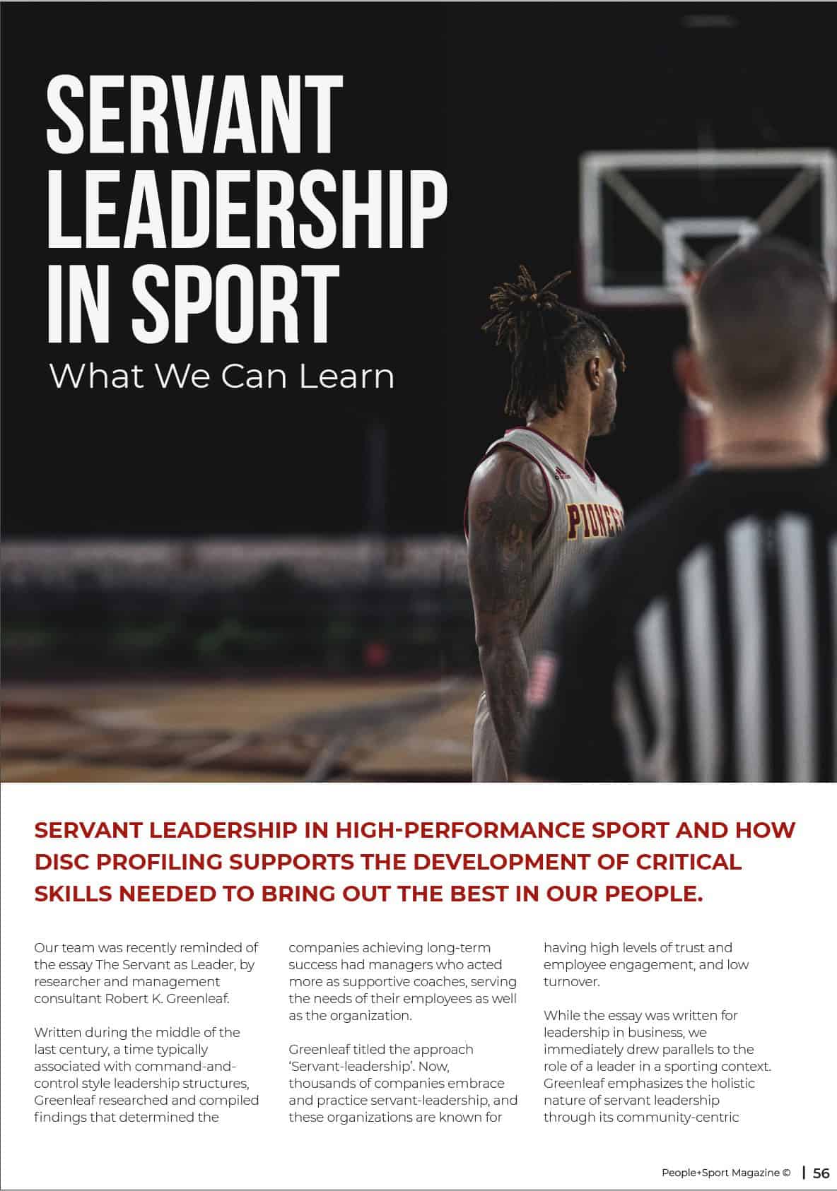 Servant Leadership in Sport: What We Can Learn | Athlete Assessments
